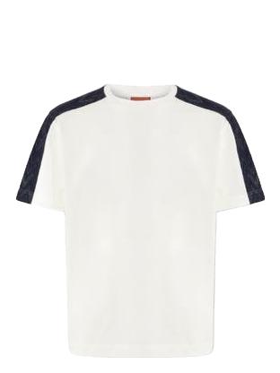 HERNO LAMINAR VEST IN CO/R-NY RIBBON